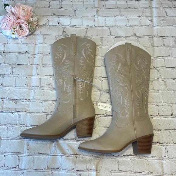 Altar'd State | Shoes | Nwt Altard State Beige Cowboy Boots | Poshmark